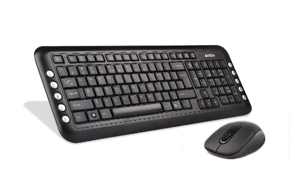 Keyboard Combo A4Tech GL-100 + Mouse G3-630N (Wireless) 7200N French Layout | Compuspeed